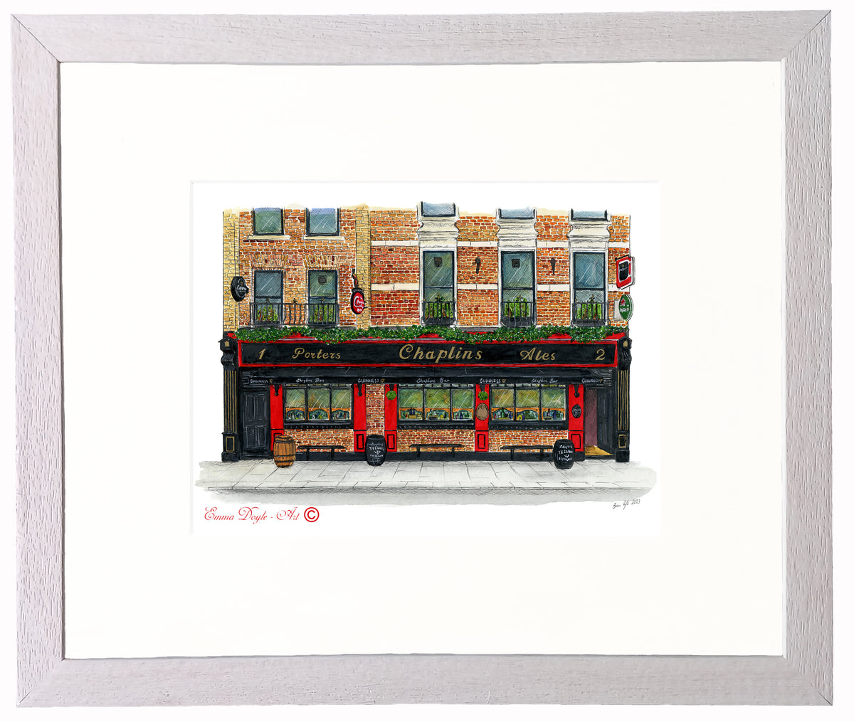 Irish Pub Print - Chaplins Bar, Dublin, Ireland – Emma Doyle Art