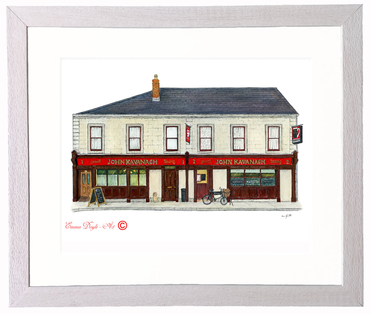 Irish Pub Print - John Kavanagh's - "The Gravediggers" 2025, Dublin, I ...