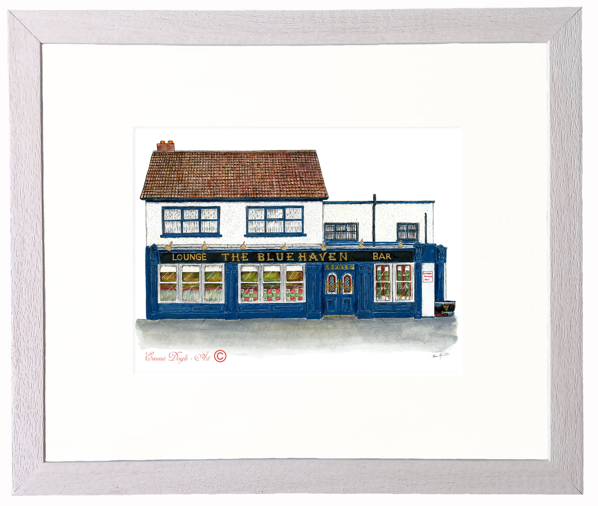 Irish Print - The Blue Haven (2024), Rathfarnham, Dublin, Ireland ...