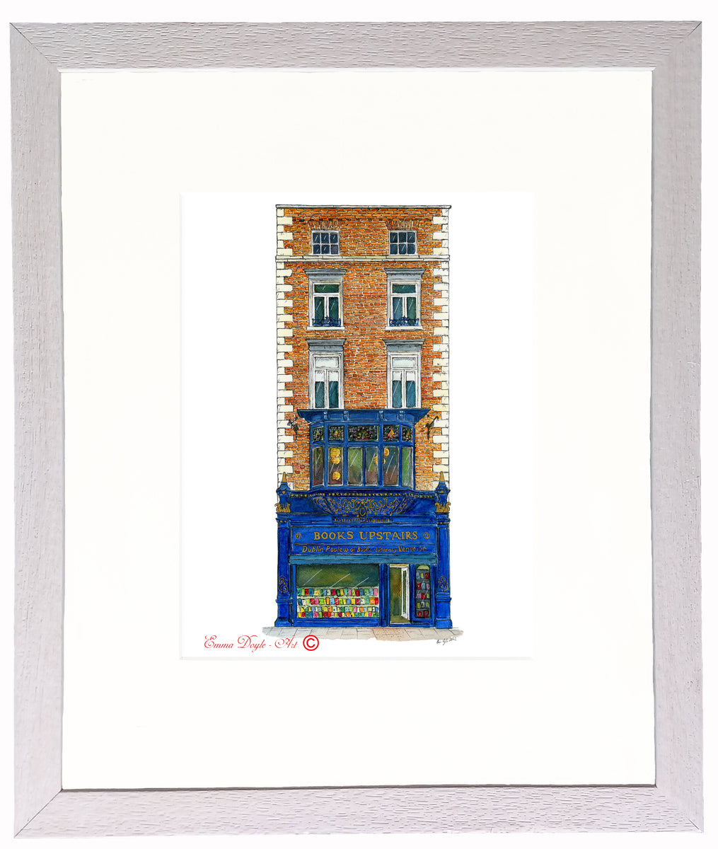Books Upstairs, D'Olier Street, Dublin, Ireland – Emma Doyle Art