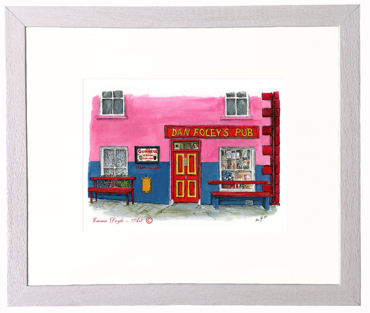 Irish Pub Print - Dan Foley's Pub, Annascaul, Co. Kerry , Ireland ...