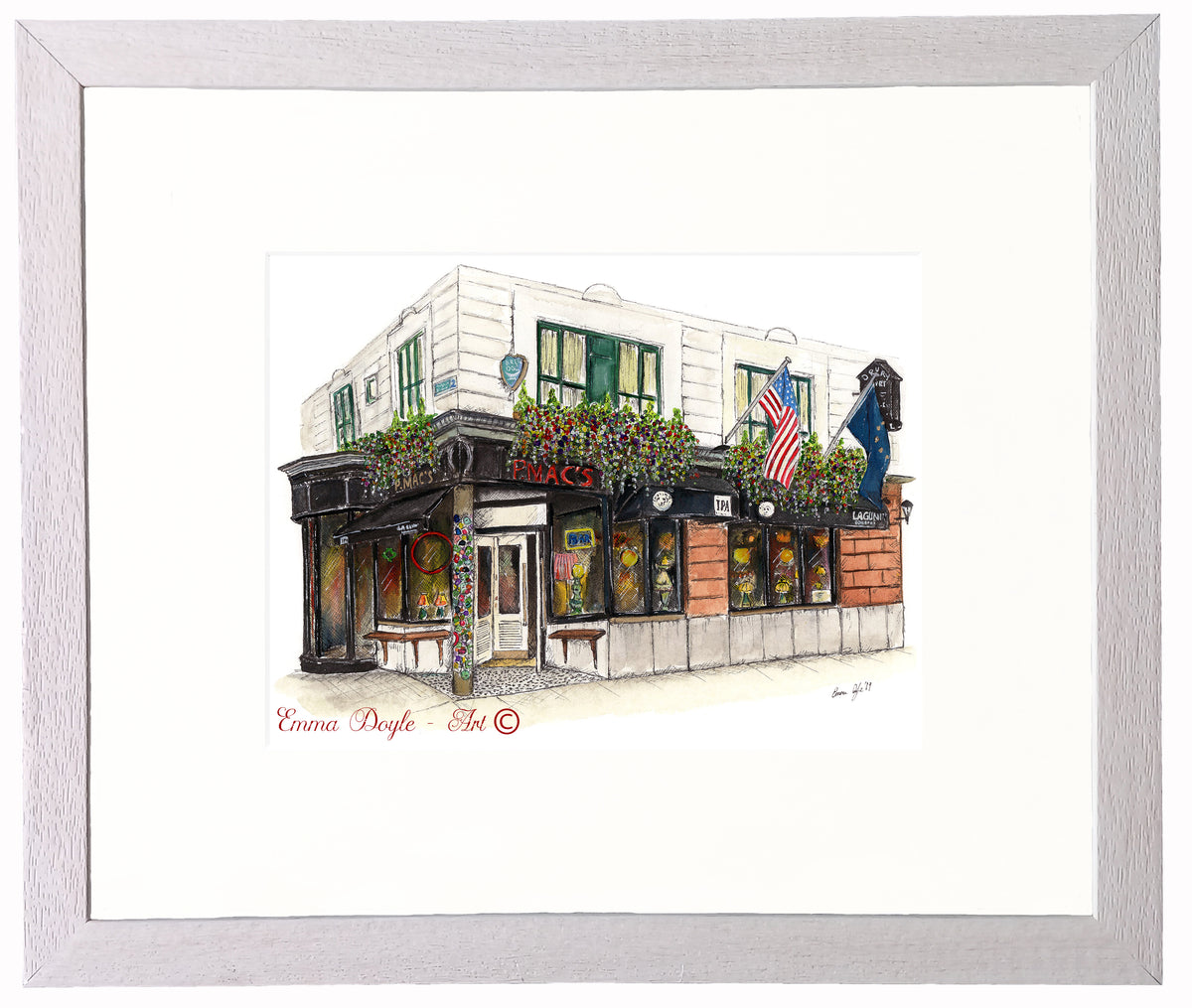 Irish Pub Print - P. Mac's , Co. Dublin, Ireland – Emma Doyle Art
