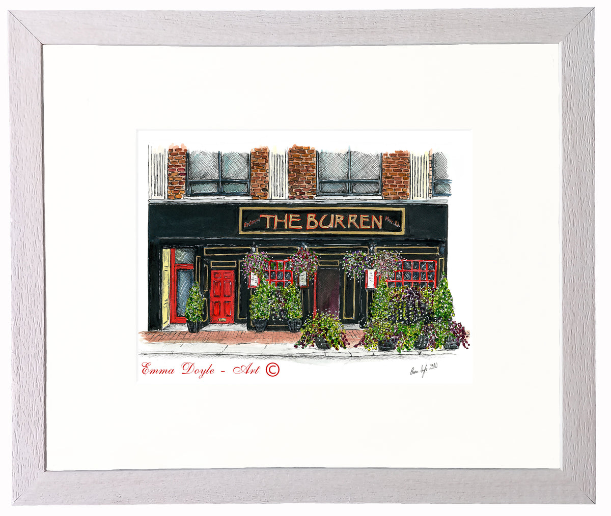 Irish Bar Print - The Burren, Boston, MA, USA – Emma Doyle Art